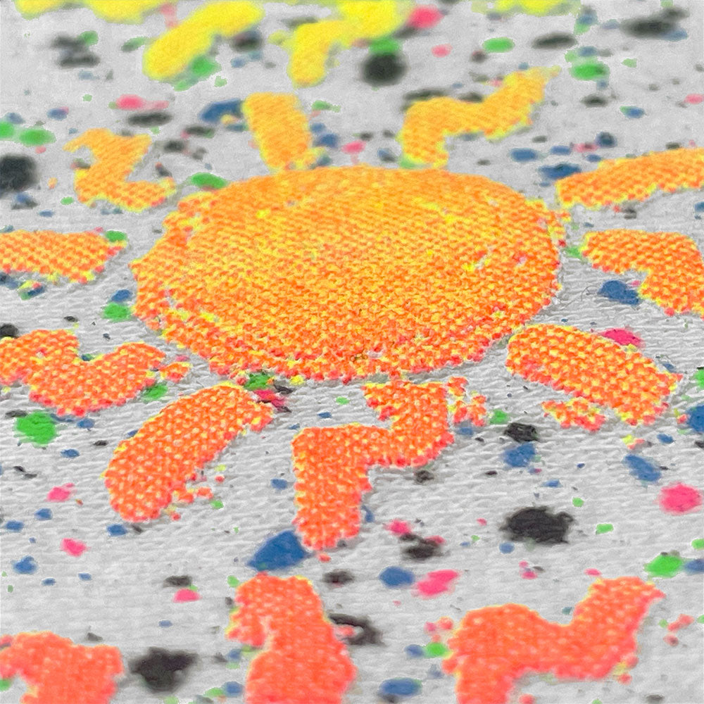 Surf N' Sun - Summer Splatter White Glow Tee | Gecko Hawaii