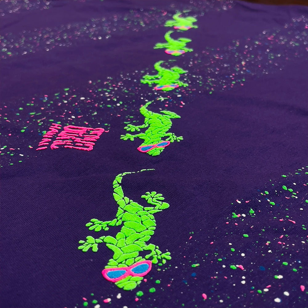 Gecko Trail (BEEFY-T) - 1987 Purple SPLATTER Stripe | Gecko Hawaii