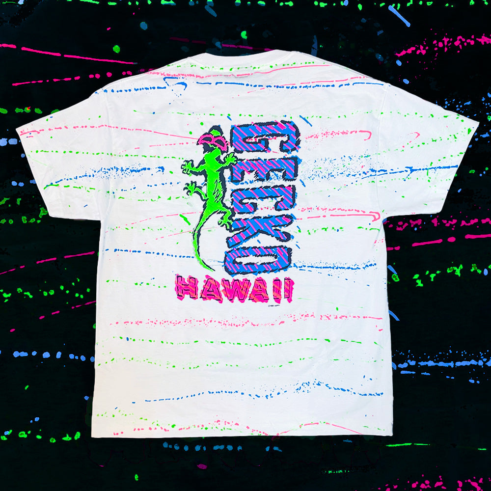 Gecko Mania - Experimental 1988 Hand Painted Splatter | Gecko Hawaii