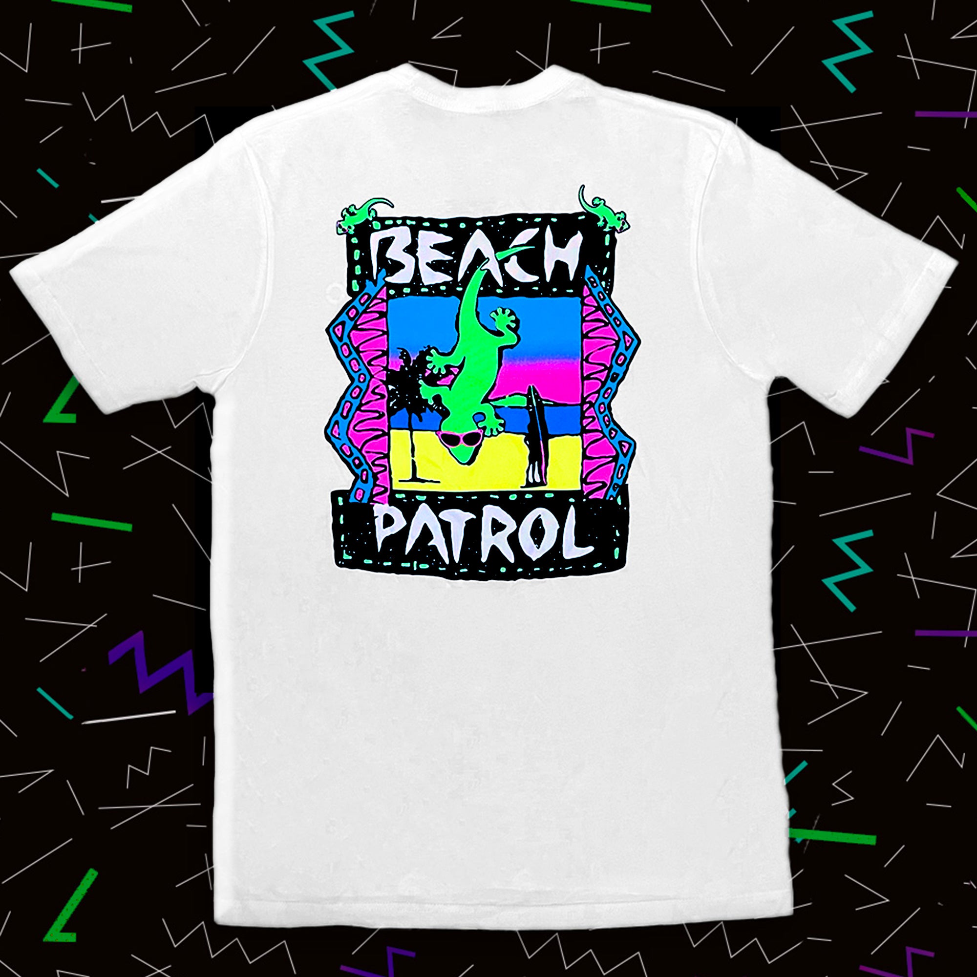 1989 Gecko Beach Patrol Retro Re-Issue T-Shirt | Gecko Hawaii