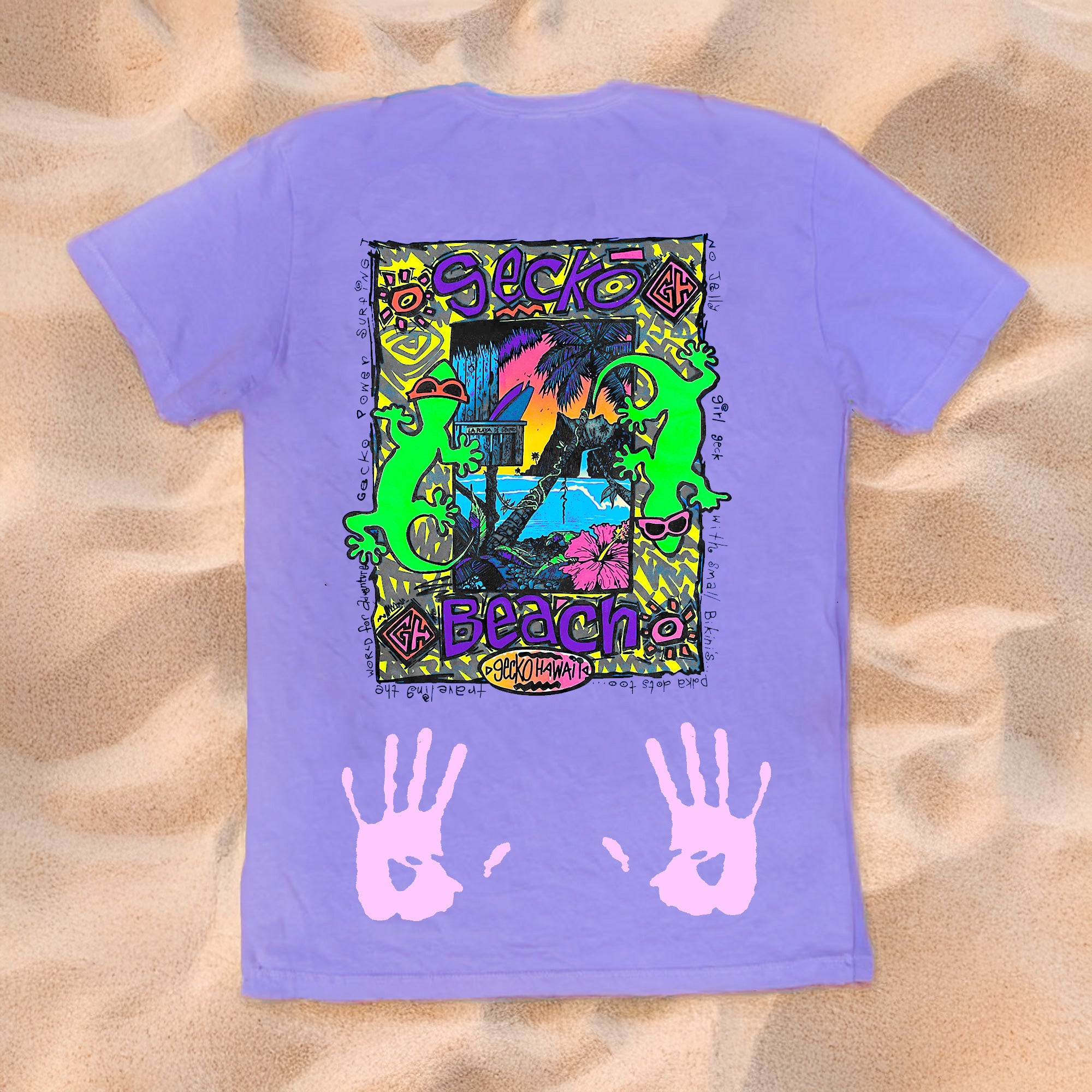 1989 Gecko Beach: HYPERflash Purple to Pink V1 | Gecko Hawaii