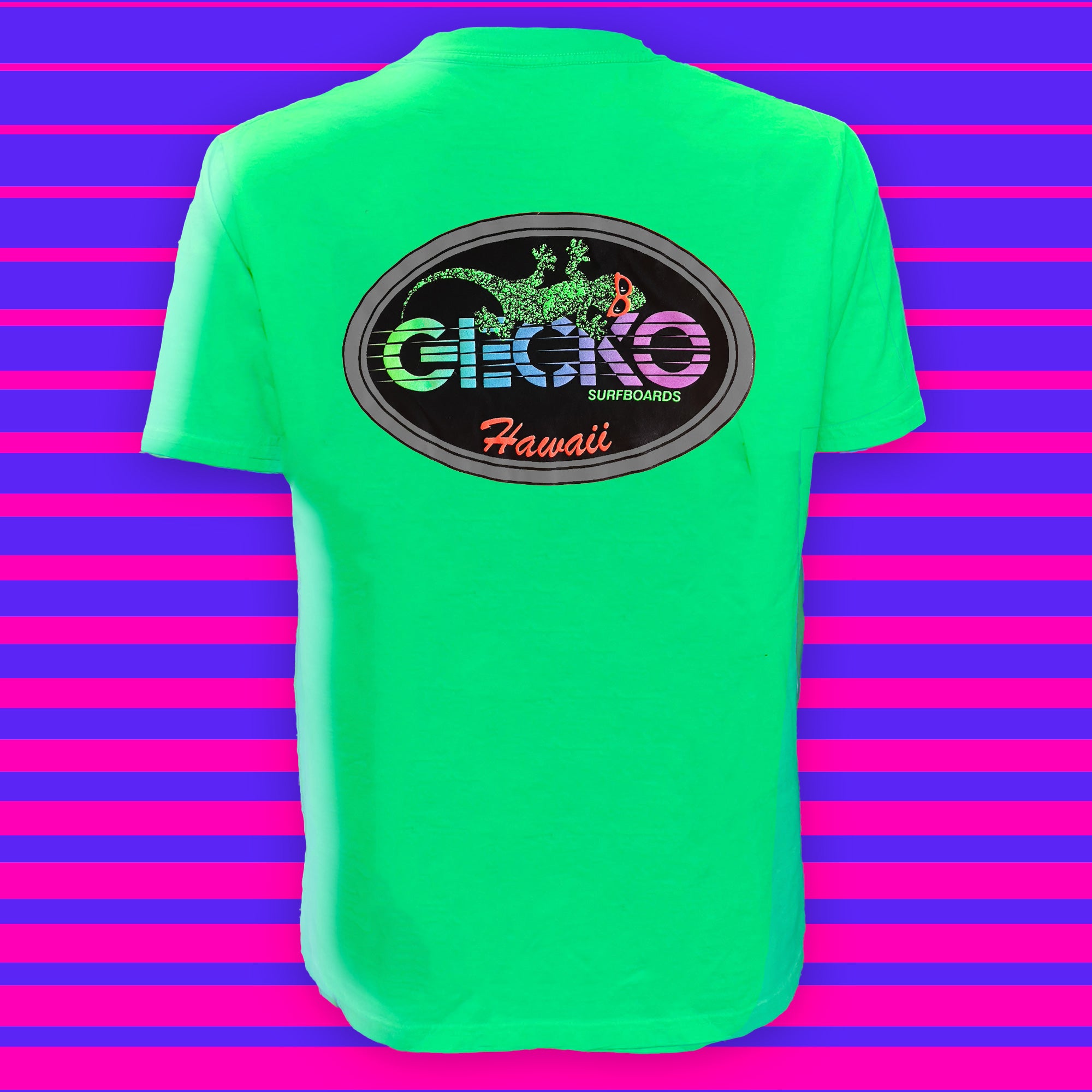 Gecko Racing - Neon Slimer Green Tee | Gecko Hawaii