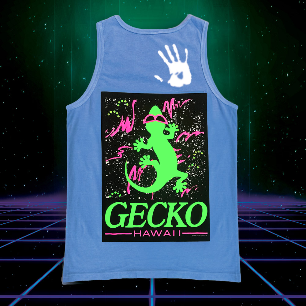1988 Space Gecko: HYPERTANK Blue-to-White | Gecko Hawaii