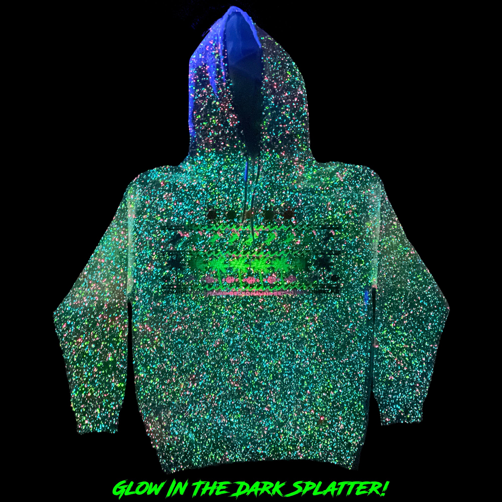 Limited Edition Glow In The Dark Retro Splatter | Gecko Hawaii
