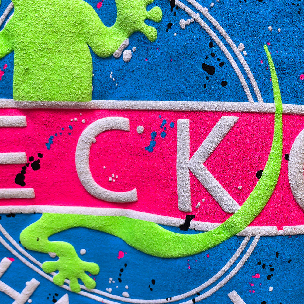 KIDS Gecko Vinyl HYPER Blue To White | Gecko Hawaii