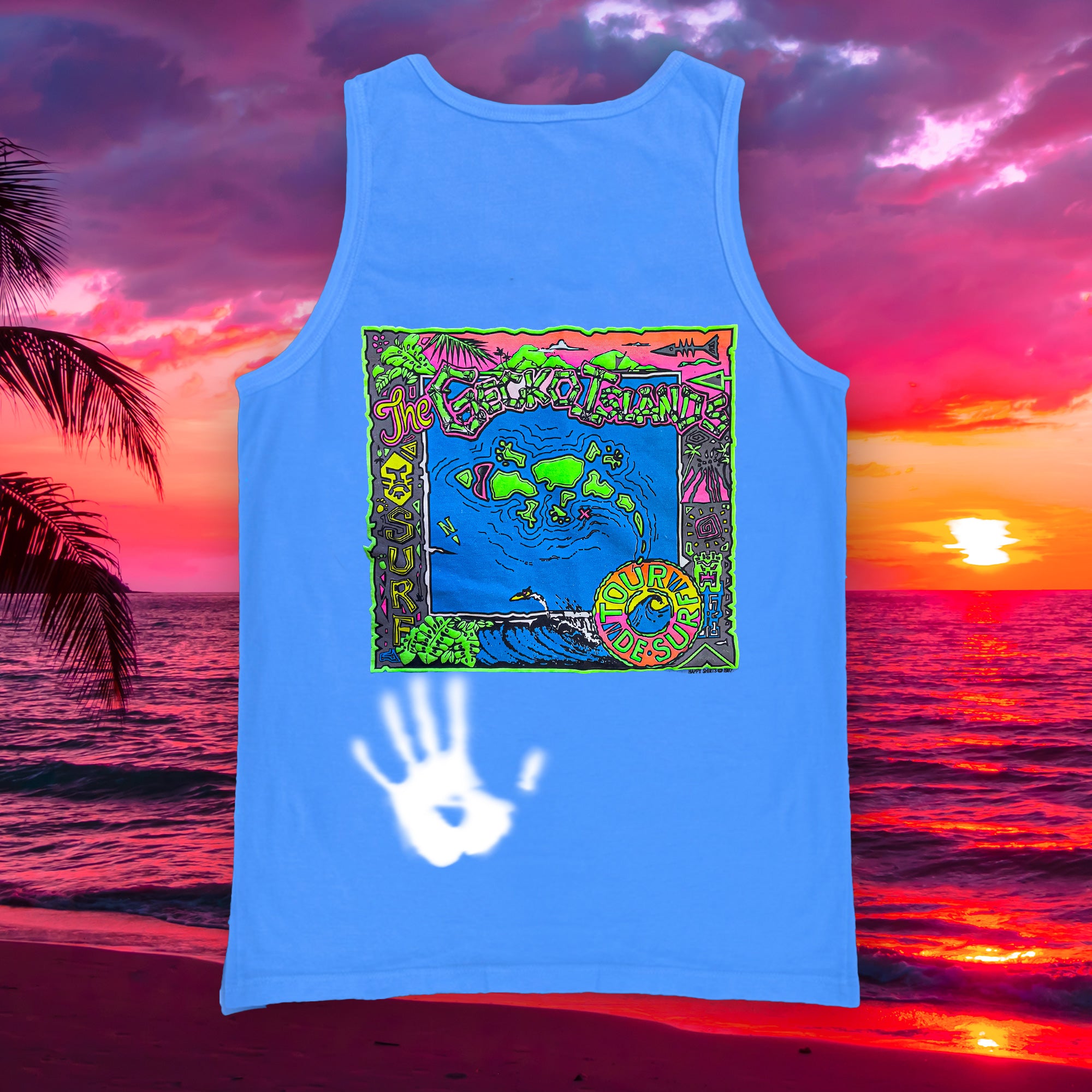 Wild Gecko Islands - Hyper Flash Color Change Tank Top | Gecko Hawaii