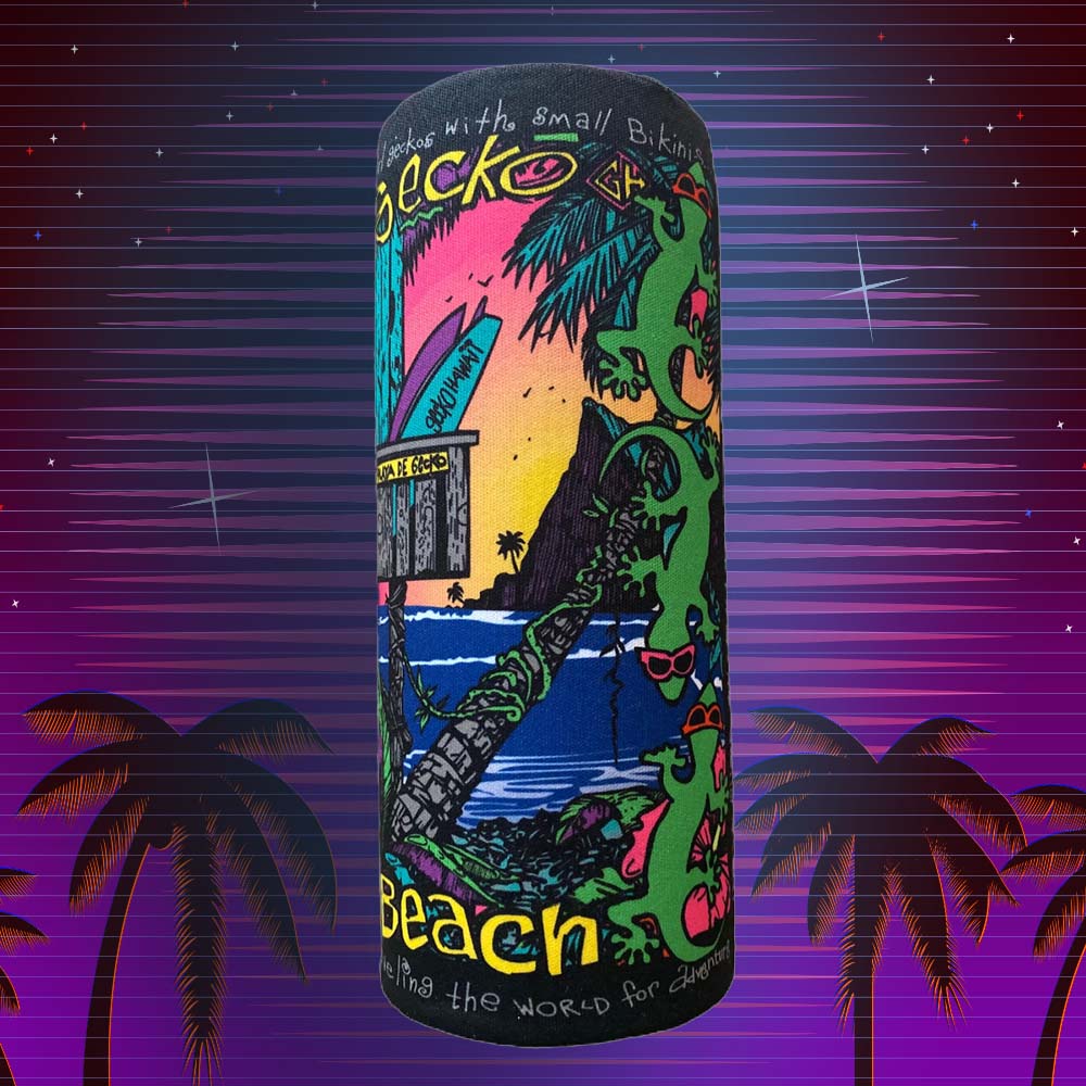 Gecko Beach Slim Can Cooler | Gecko Hawaii